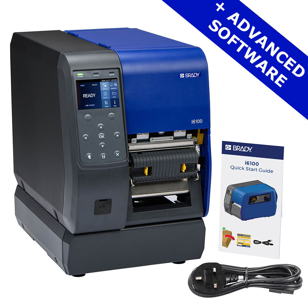 Brady i6100-300-P-UK-BWS, Label Printer i6100 - 300dpi with Peel ...